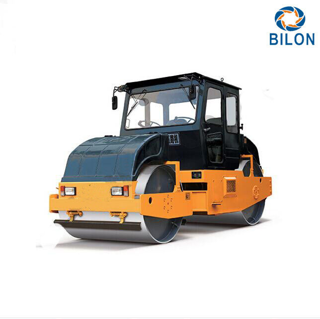 8T 10T Static Tandem Road Rollers With Double Drum Slot Grind Wheel Type
