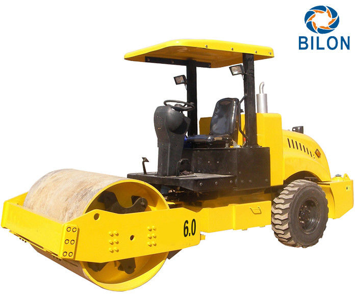 60HP 6 Ton Compactors Vibratory Smooth Drum Road Roller Back Wheel ...