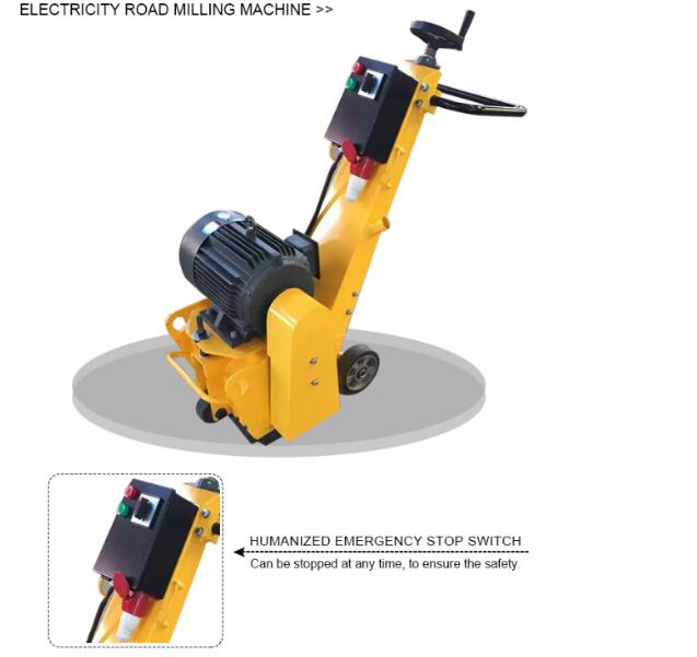 Electric Motor Asphalt Asphalt Scraper Machine 7.5KW 10 Inch 380V