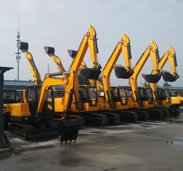 4.3KM/H Road Builder Excavator , 6500kg Weight Hydraulic Crawler Excavator