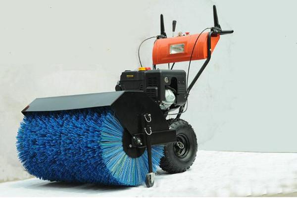 Electric Start Snow Sweeper Machines 15HP Semi Automatic Gasoline Power ...