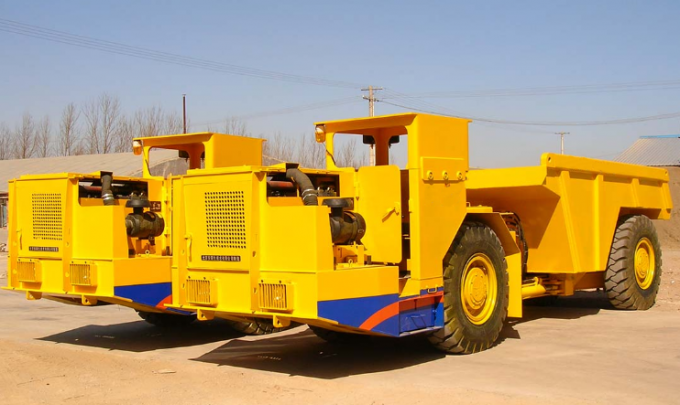 Yellow 6CBM Underground Mining Machines For Railways Construction