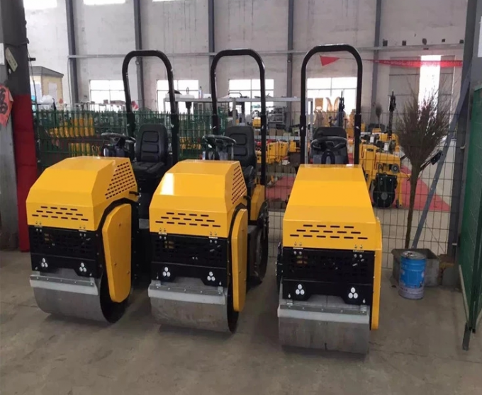 Unique 1 Ton Full Hydraulic Compactor Vibratory Roller Electric Start - Up