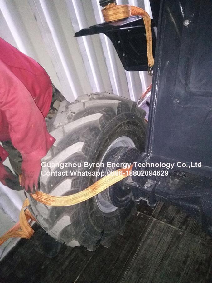 Green Front End Mini Wheel Loader With Quickhitach And Electric Floating