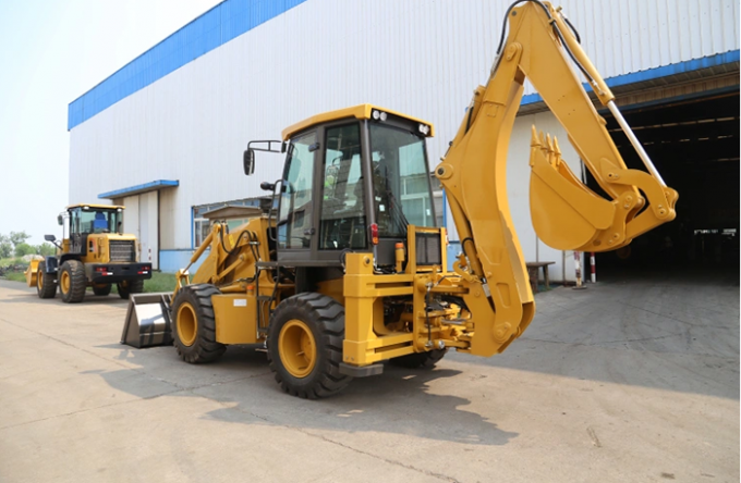 75kw Front Discharge 2500 kg Hydraulic Backhoe Loader
