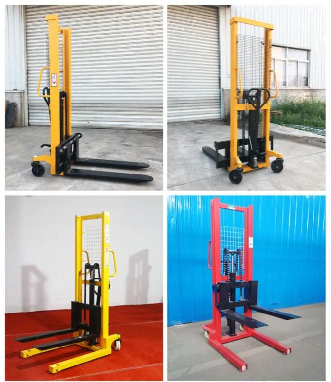 Hydraulic 1t 3M Hand Manual Stacker Forklift Stacker 3000kg 1500kg ...